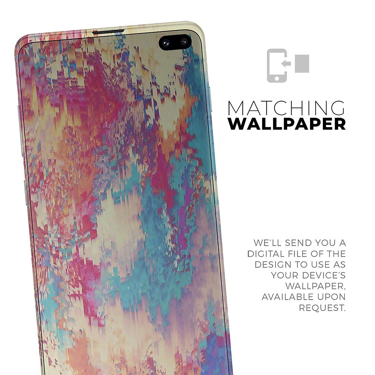 DesignSkinz Liquid Abstract Paint Remix V80 Protective Vinyl Decal Wrap Skin Cover Compatible with The Samsung Galaxy S20 (Screen Trim & Back Glass Skin)