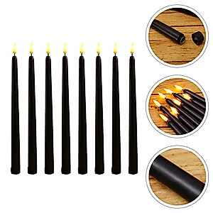 ABOOFAN 8pcs Candles, Adornments Holder Candle Home Lights Thanksgiving Decor House Decors Wedding Fake Tea Decorative Candles Tealight Tabletop Powered Props Lamps Desktop Realistic