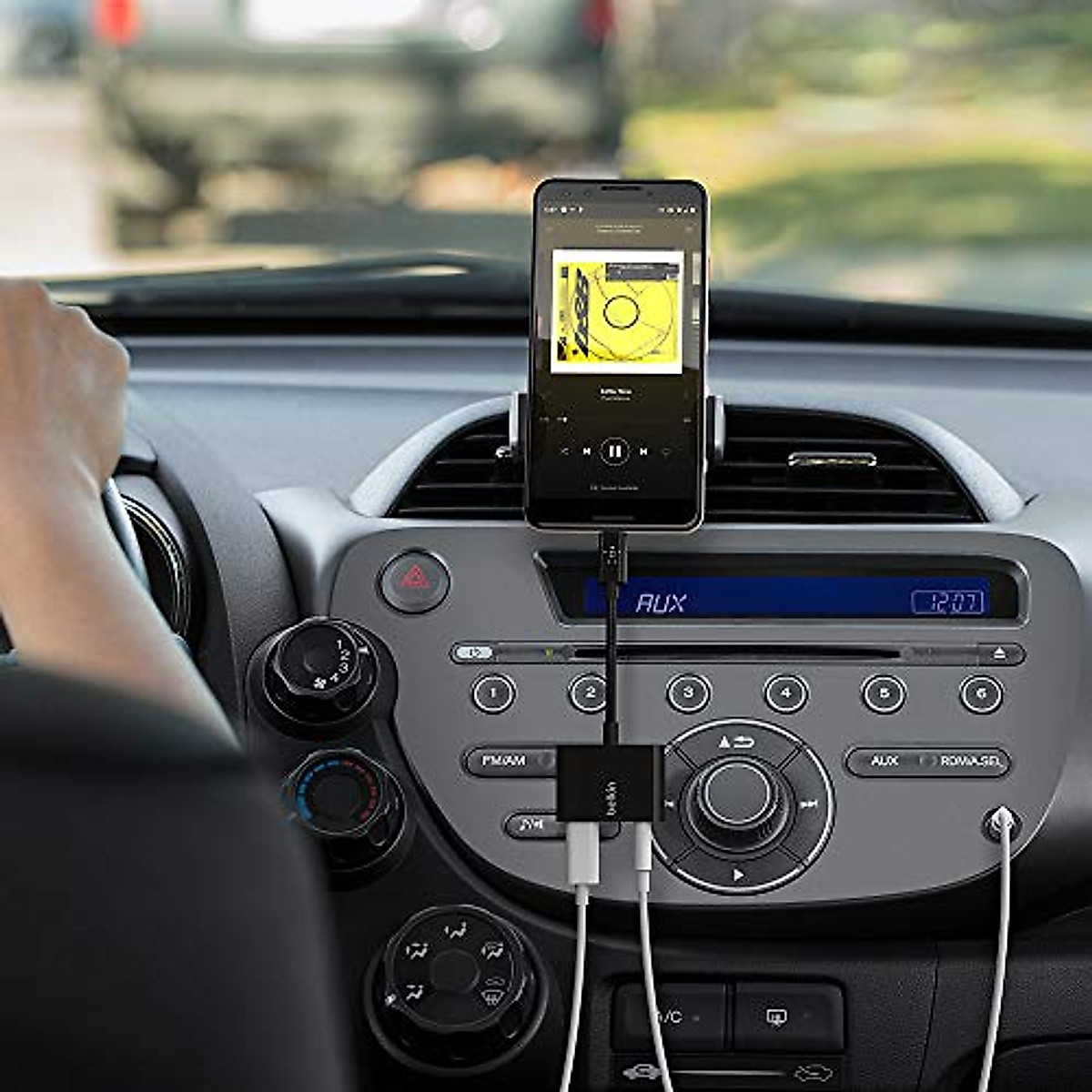 Belkin RockStar 3.5mm Audio + USB-C Charge Adapter (USB-C Audio Adapter for Note10, Pixel 3, Pixel 3XL, Ipad Pro and More)