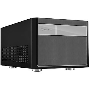 Silverstone Tek Micro-ATX, Mini-DTX, Mini-ITX Small Form Factor Computer Case, Compatible with ATX PSU Cases SG11B