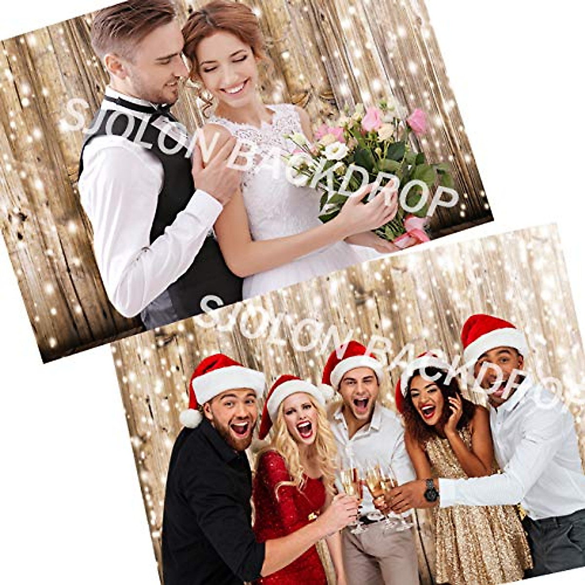 SJOLOON 10x10FT Rustic Wood Vinyl Photography Backdrop Nostalgia Wood Floor Photo Backdrop Baby Newborn Photo Studio Props JLT10359