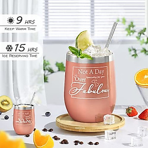 Baesan Birthday Gifts for Women - Fun Gifts Set - Funny Thank You Gifts Ideas for Her, Friend, BFF, Mom, Wife, Daughter, Sister, Aunt, Coworker - 12oz Tumbler and Jade Roller