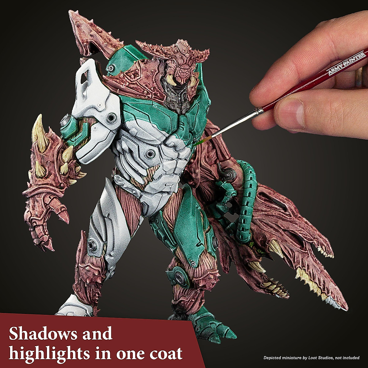 Army Painter Speed Paint Mega Set with 60 Acrylic Paints, Metallics, Brush for Warhammer 40k Miniatures