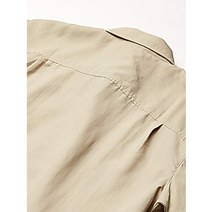 Columbia Men's Smith Creek Woven Short Sleeve Shirt, Fossil, X-Large