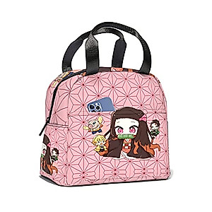 FGBXC Anime Insulated Lunch Bag Reusable Portable Lunch Box Snack Tote Bags For Adults Women Men Picnic Gifts Travel