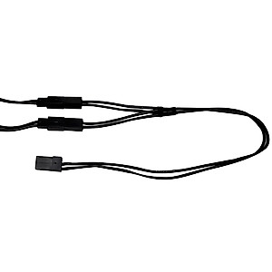 NHX 1/8 Twin Cyclone Alum HV Cooling Fans w/Cover 28000 RPM Motor Heatsink Black