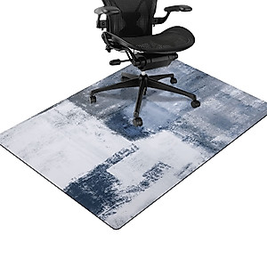 Pauwer Office Chair Mat for Hardwood Floors, 36'' x 48'' Computer Gaming Rolling Chair Mat, Low-Pile Desk Chair Mat Floor Mat Carpet Large Anti-Slip Floor Protector for Home Office