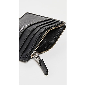 Marc Jacobs Women's The Slim 84 Zip Card Case, Black, One Size