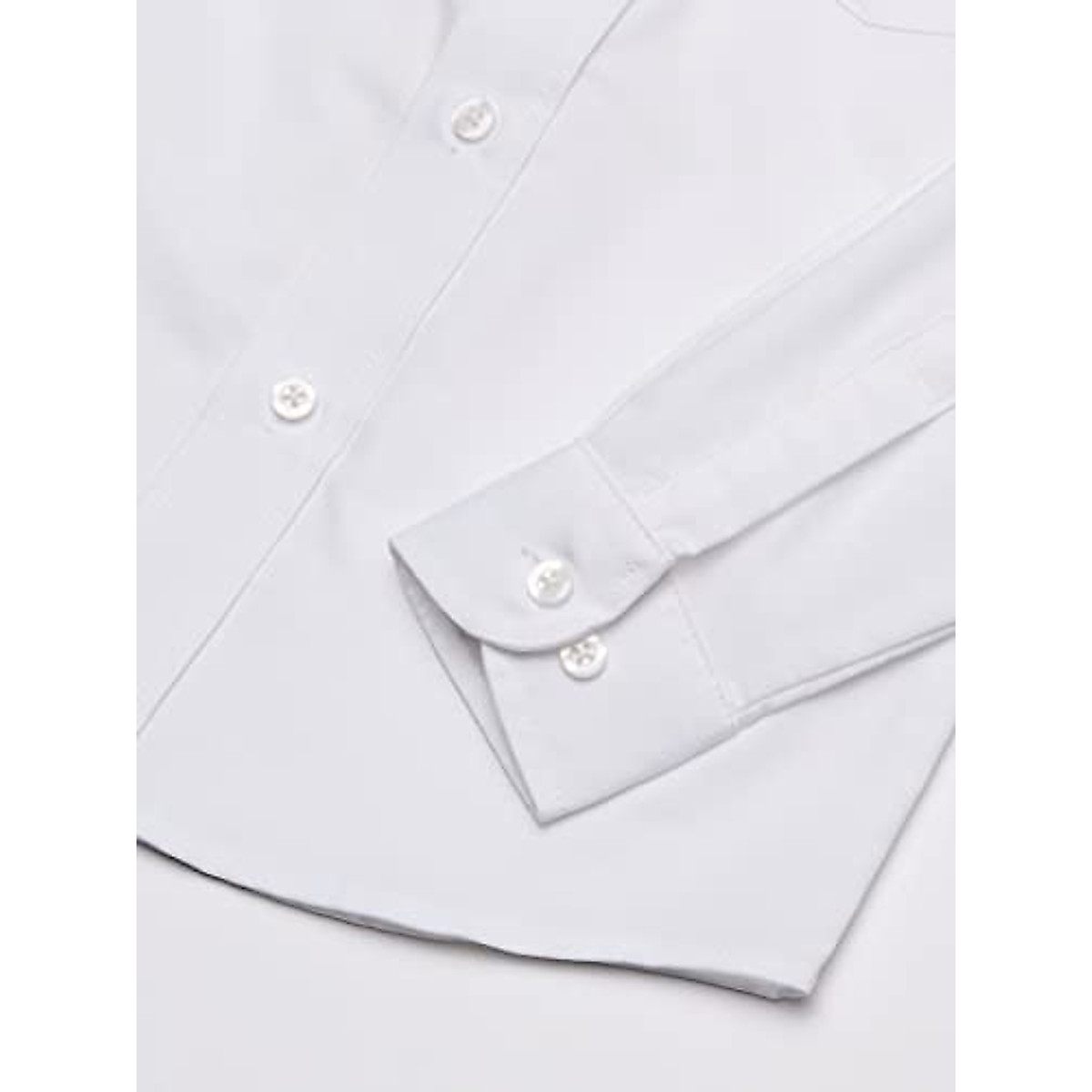 IZOD boys Long Sleeve Solid Button-down Oxford button down shirts, White, 12 US