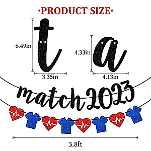 Match 2023 Banner, Glitter Med School Matching Banner, Doctor Match Day Party Decorations
