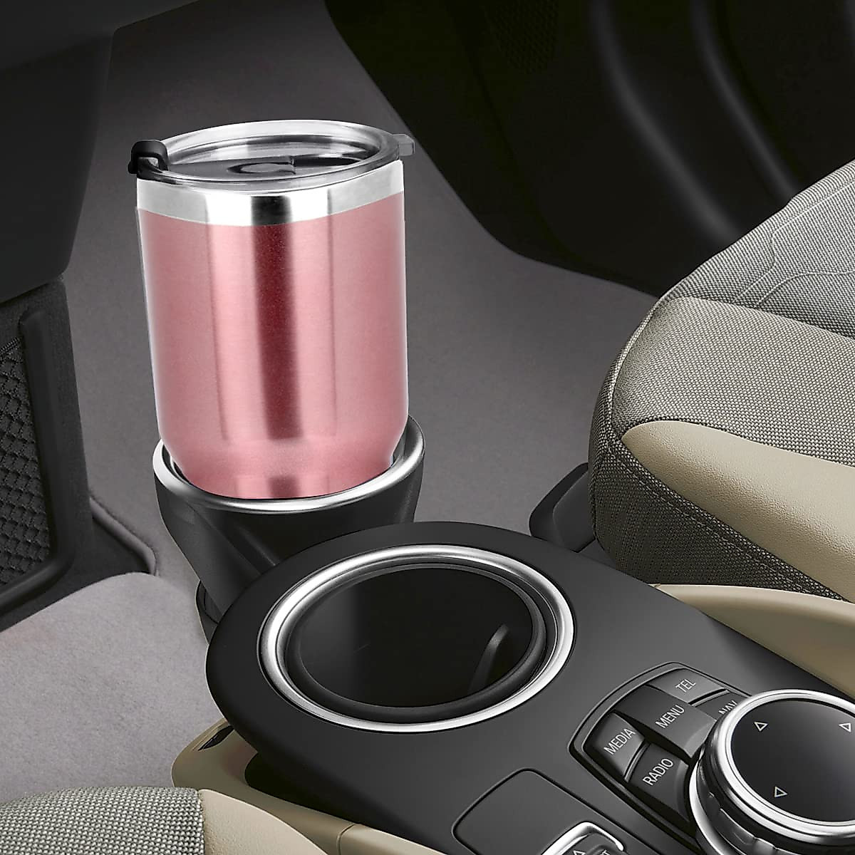 SYACOT 30oz Tumbler Double Wall Stainless Steel Vacuum Insulated Travel Mug with Splash-Proof Lid Metal Straw and Brush