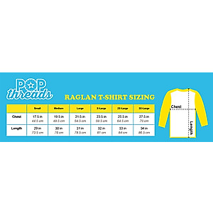 Pop Threads They Bite Crites Horror Graphic 80s Raglan Baseball Tee Shirt Gray Sleeves XL