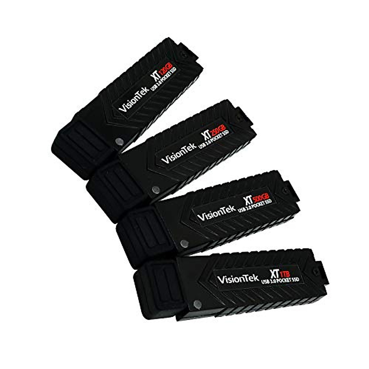 VisionTek XT 1TB USB 3.0 Pocket SSD with up to 451MB/s Read & 445 MB/s Write Speeds,Bootable Drive, TLC NAND, SMI Controller, Compatible with PS3/PS4 & Xbox One S/X, (901241)