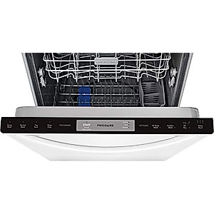 Frigidaire FFID2426TW 24 Energy Star Certified Built-In Dishwasher with OrbitClean Spray Arm Heated Dry 4 Cycles Delay Start and 14 Place Settings in White