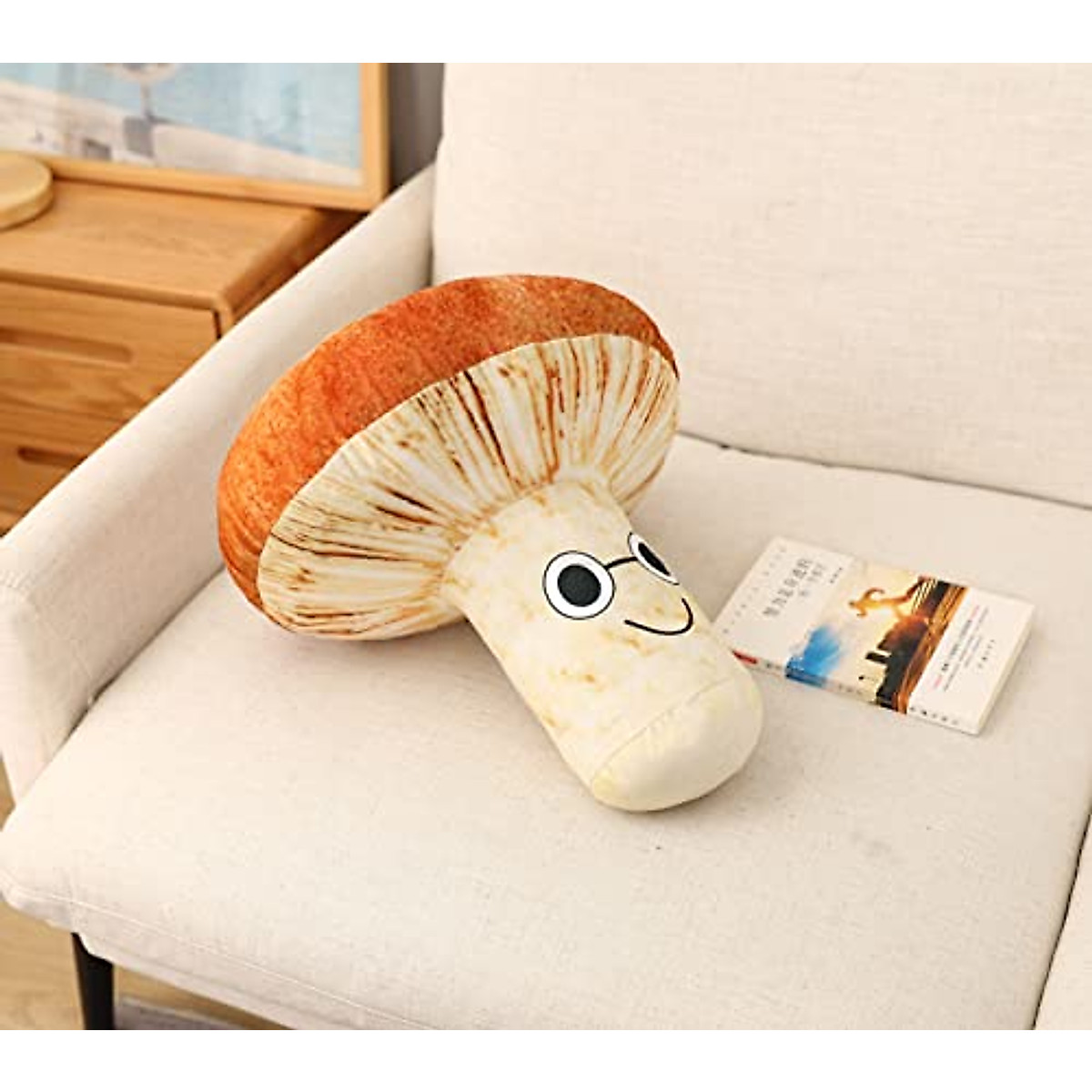 Ichesun 3D Creative Vivid Mushroom Pillow Gift Plush Throw Pillow (7"(Small Size/18cm))