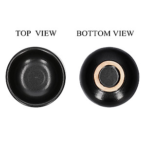 MAKOLO Ceramic Soy Sauce Dish Small Dipping Bowls, 3 in, Set of 4 (Pastel Red)