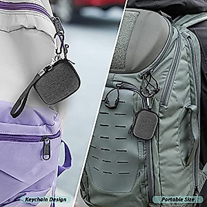 Compatible for Google Pixel Buds Pro 2022 Case, [Portable] [Keychain] [Storage Bag] Hard Case for Google Pixel Buds Pro/Pixel Buds A-Series/Pixel Buds 2 Case (Black)