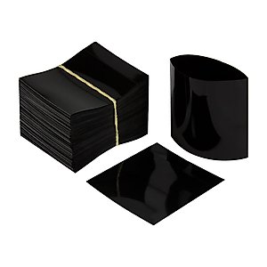 Shrink Bands for Bottles with 38mm Finish (Pack of 50) (Black)