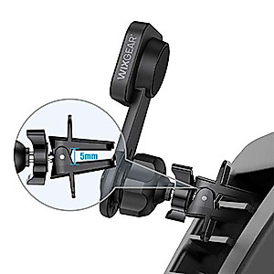 WixGear Universal Air Vent Twist Hole Magnetic Phone Holder for Car, for All Cell Phones with Fast Swift-Snap Technology, Will Not Block Air Vent Flow - for Vertical and Horizontal Vent