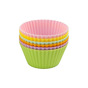 Casabella Boxed Standard Muffin Cup, 3-Inch, Multicolor