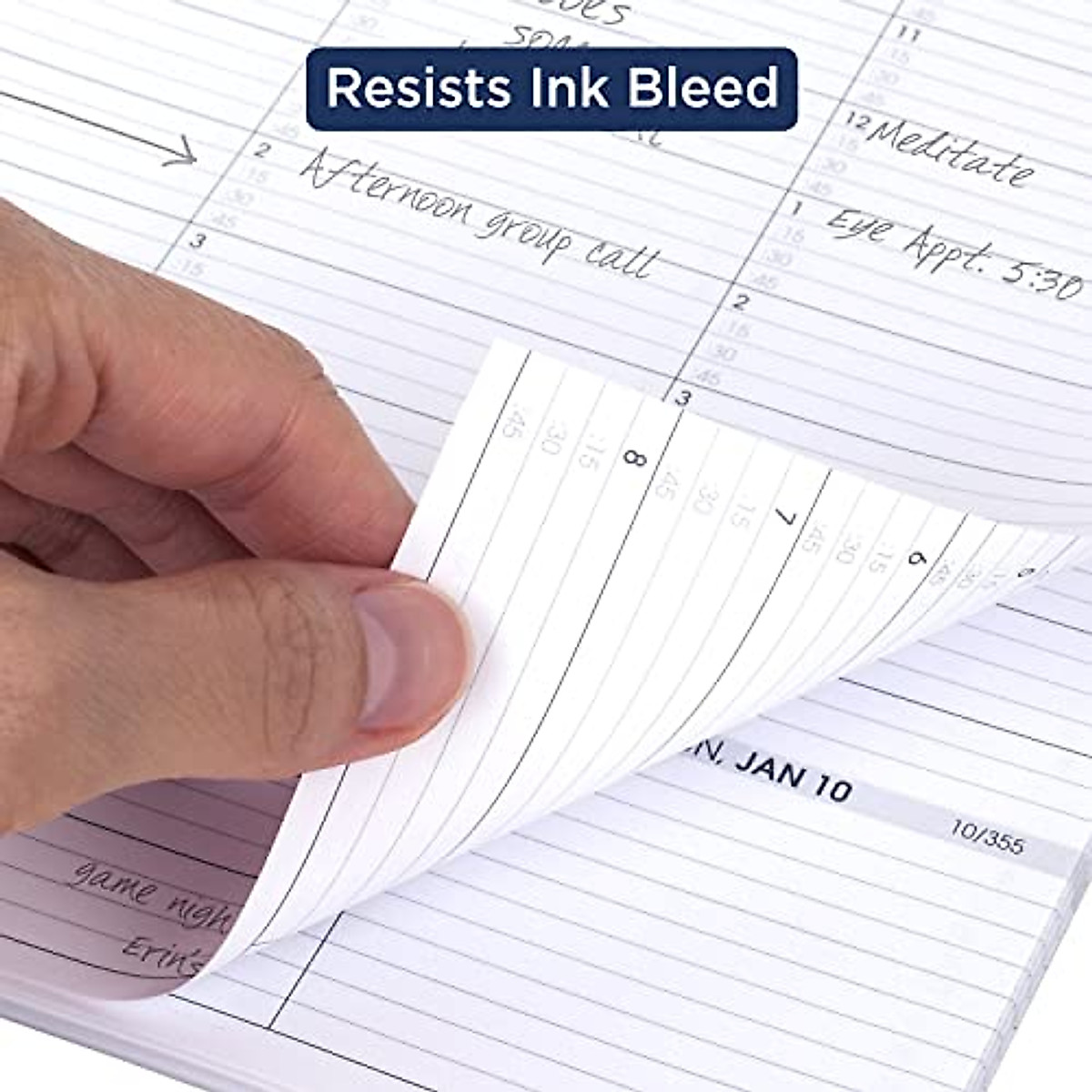 AT-A-GLANCE 2023 Daily Planner, Plan. Write. Remember, 5" x 8-1/4", Small, Pocket, Black (70680005)