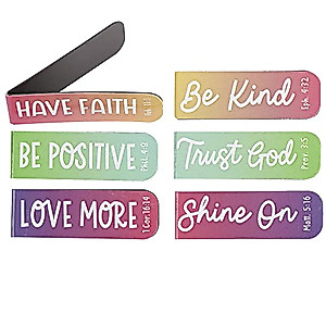 Salt & Light, Gradient Bright Magnetic Bookmarks, 1 Each of 6 Designs