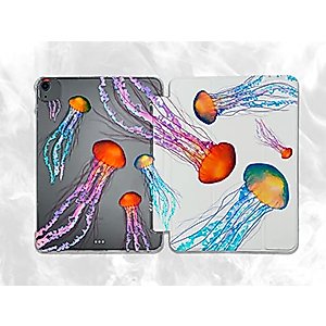 Cute Jellyfish Nature Ocean case Compatible with iPad Mini Air Pro 7.9 8.3 9.7 10.2 10.9 11 12.9 inch Pattern Cover New 2022 2021 Trifold Stand 3 4 5 6 7 8 9 Generation 478 (7.9" Mini 4/5)