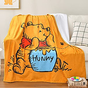 Yotsuba Nakano Cute Bear Snuggly Blanket 60 X 50 in, Flannel Blanket Fluffy Cozy Fuzzy Throws Non-Shedding for Nap Bed Sofa Couch Home Decor