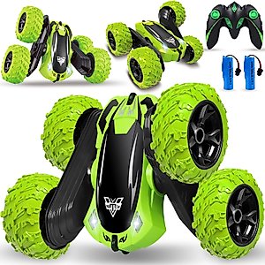 Bottleboom Remote Control Car,4WD Double Sided 360° Rotating RC Car with Headlights, Stunt Car Toy, Kid's Toy Gift Cars for 6 7 8 9 10 11 12 Years Old Boys