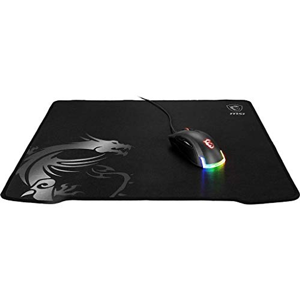 MSI Ultra-Smooth Low-Friction Textile Surface Natural Rubber Base Extra Soft Comfortable Touch Anti-Slip Gaming Mouse Pad (Agility GD30)