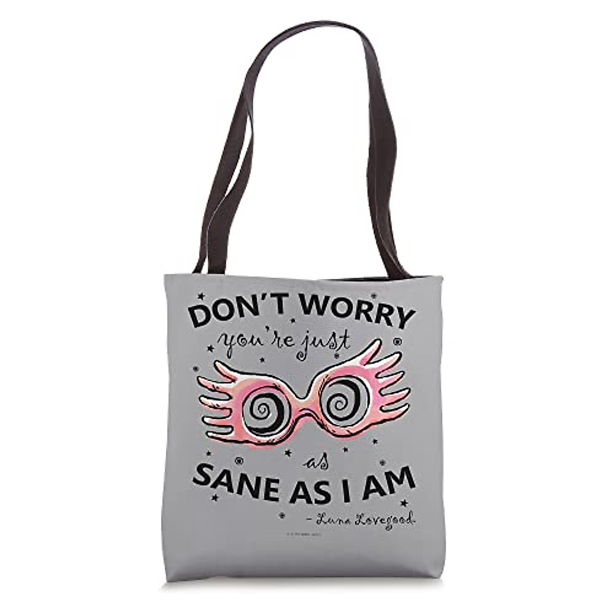 Harry Potter Luna Lovegood Spectrespecs Black Tote Bag