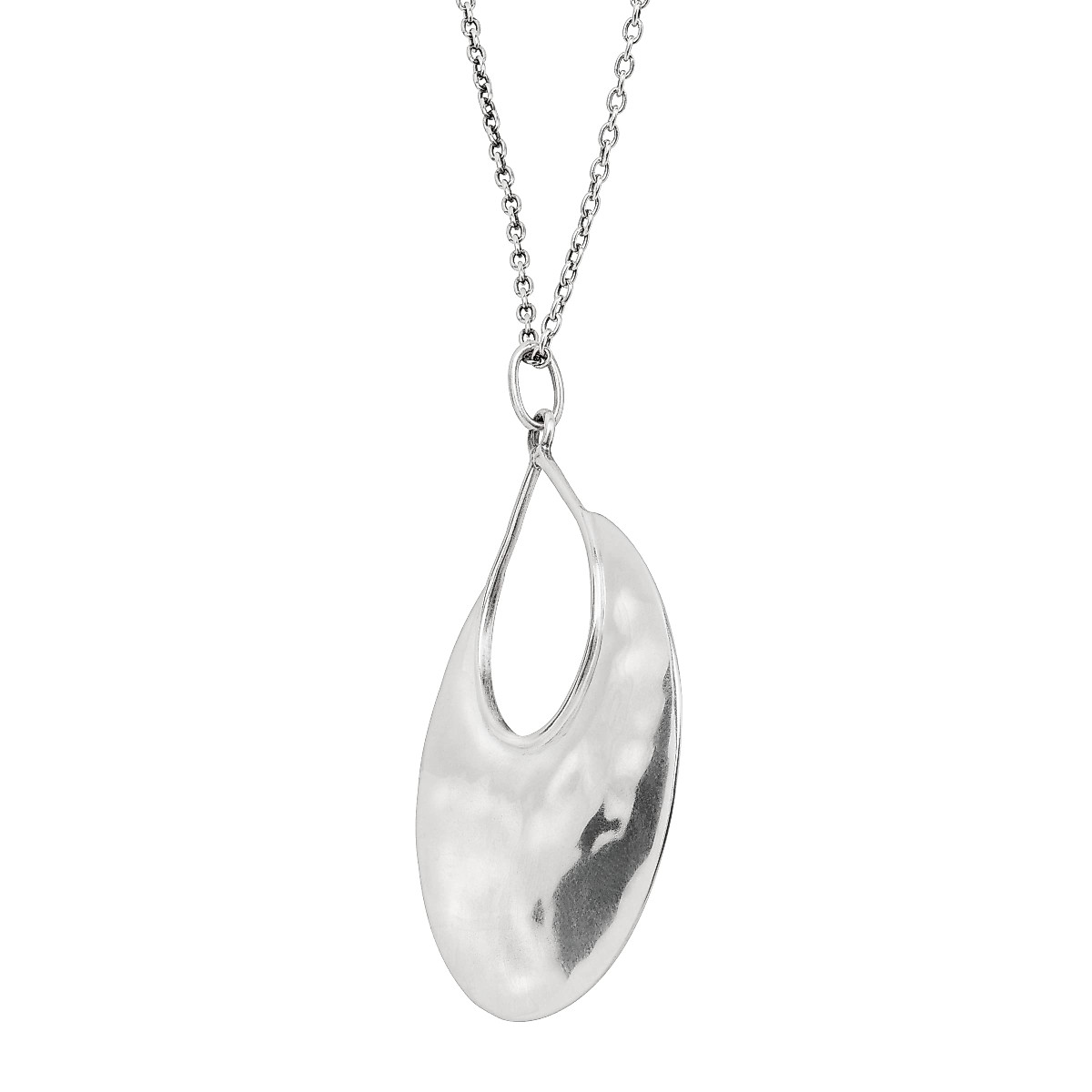 Silpada 'Crescent Drop' Pendant Necklace in Sterling Silver, 28" + 2"