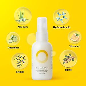 ORG Peel Off Face Cleanser for Gentle Exfoliation and Glowing Skin - Korean Sensitive Skincare - Pore Minimizer Brightening Agent Cruelty Free Natural Formula 2oz