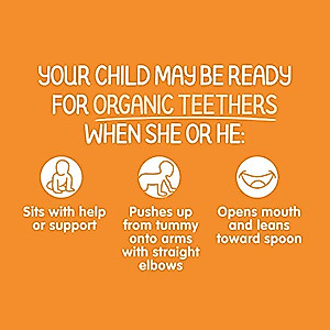 Happy Baby Organics Teether, Banana & Sweet Potato, 12 Count, Pack of 6