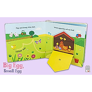 Big Egg, Small Egg - Lift-a-Flap Board Book, Gifts for Easter Baskets or Stuffers Ages 1-4