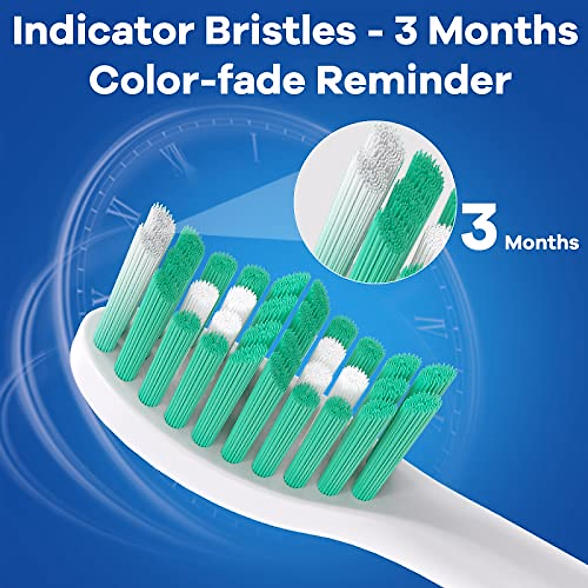 BrightDeal Toothbrush Heads for Philips Sonicare Essence Elite Advance Xtreme CleanCare E-Series Electric Sonic Screw-on Brush Replacement HX7022/66 HX7023 HX7001 with Cap, 6 Pack
