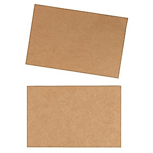 Blank Postcards - 100-Sheet Kraft Paper Postcards, Printable Blank Note Cards for Inkjet and Laser Printers, 2 Per Page 200 Cards in Total, Perforated, 170GSM Cardstock 5.5 x 8.5 Inches