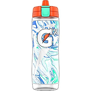 Gatorade Gx Hydration System, Non-Slip Gx Squeeze Bottles, Marble White
