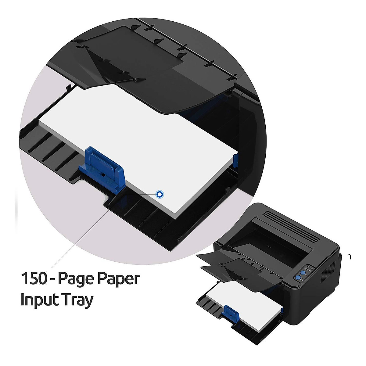 Pantum P2502W Monochrome Laser Printer for Home Office School Student Mobile Wireless Black and White Printing- Small Laserjet