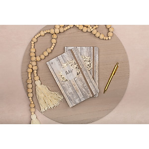 Southworth Medium Case Bound Journal, 5.5" x 8.25", Rustic Bronze Wreath Design, Premium 28 lb/105 gsm Paper, 160 Lined Sheets (91433)