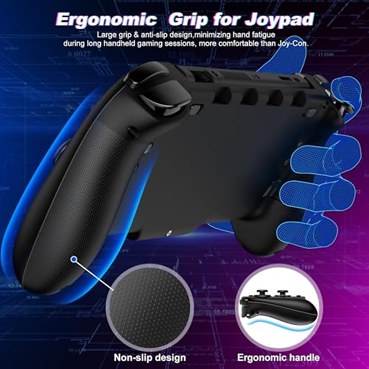 Spican Switch Controllers for Nintendo Switch/Switch OLED Controller, Switch Wireless Pro Controller One-Piece Joypad, Full-Size Ergonomic Handheld Mode Controller with Battery/Turbo/Programming