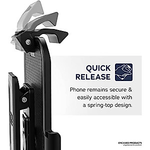 Encased Waterproof Belt Case for Samsung Galaxy S23 Ultra with Holster Clip [Military Grade] Shockproof Protective Cover w/Built-in Screen Protector (S23 Ultra-6.8")