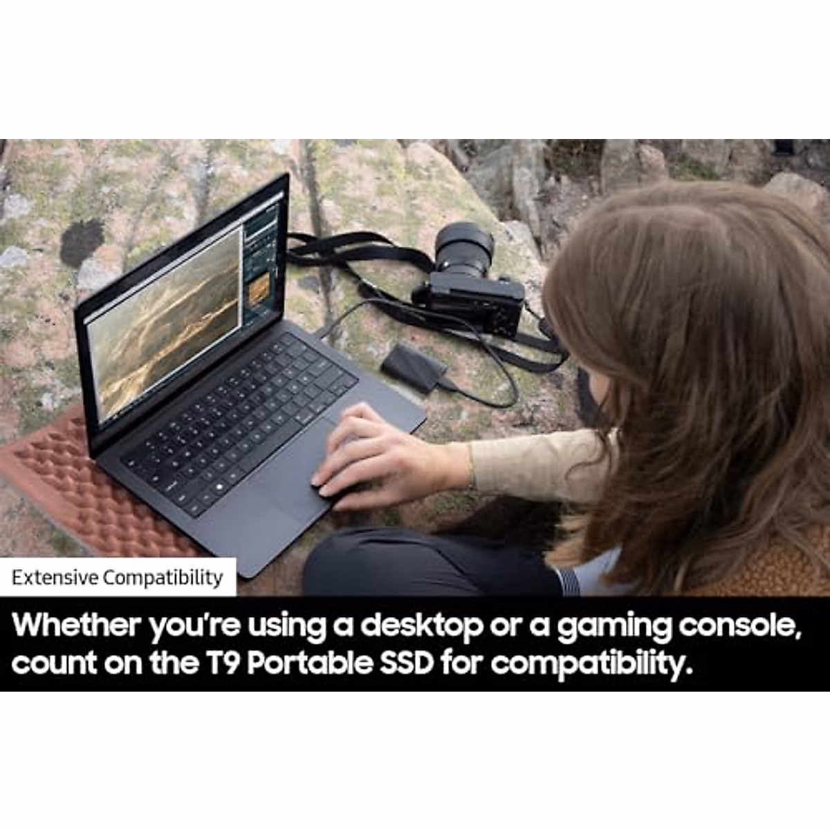 SAMSUNG T9 Portable SSD 4TB, USB 3.2 Gen 2x2 External Solid State Drive, Seq. Read Speeds Up to 2,000MB/s for Gaming, Students and Professionals,MU-PG4T0B/AM, Black (pack of 1)