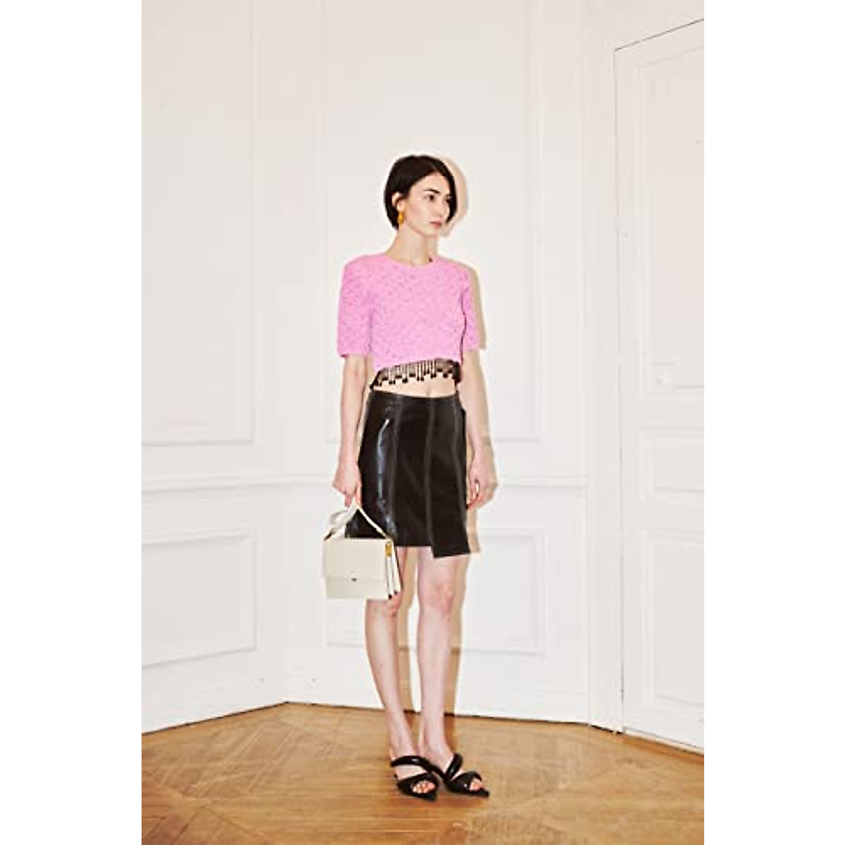 JW PEI Women's Mini Flap Crossbody (Ivory Lizard)