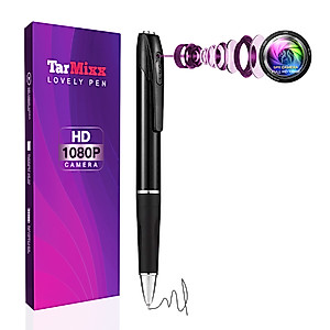 TarMixx Spy Pen Cameras with Video Recording Pen - Mini Spy Camera Pen Camera - Spy Cam Hidden Camera Pen - Mini Body Camera Pen Recorder - Wearable Video Camera Pen 1080p - Pocket Camera Spy Gear
