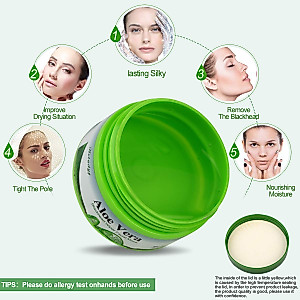 Holady Aloe Vera Peel Off Blackhead Remover Mask-Facial Mask-Peel off Face Masks-Aloe Vera Extract Facial Mask- Oil Control - Facial Moisturizing - Soothing & Moisture Skin…