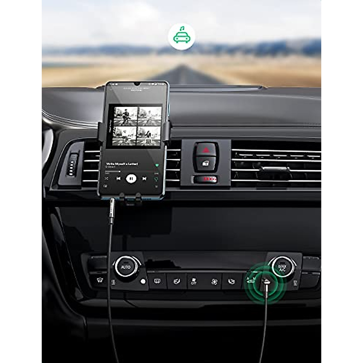 UGREEN 3.5mm Audio Cable Hi-Fi Sound Stereo Nylon Braided Male to Male Aux Cord 90 Degree Aux Cable Gold Plated Compatible with iPod iPad Tablets Headphone Speakers Home Car Stereos, 3FT