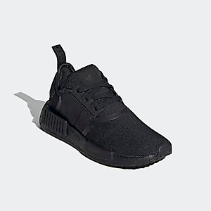 adidas Originals NMD_R1's Sneaker, Black/Black/Black, 5 US Unisex Big Kid