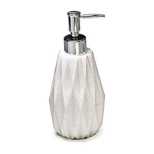 KRALIX Bathroom Accessories Set, 4 Pcs Resin Gift Decor Set Toothbrush Holder, soap Dispenser, Toothbrush Cup, soap Dish, Tumbler Straw Set Bathroom