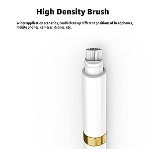 GOALSEN ECP4in1 for Airpod Cleaner Kit Equipped with a Flocked Sponge a Metal Pen Tip 2 High-Density Brush Easy Clean Hard-to-Touch Place Earbud Cleaning Kit Tool for Airpods Pro 1 2 3 -Gold